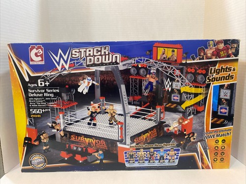 RARE WWE C3 Stackdown Survivor Deluxe Ring Building Set John Cena 21041 ...