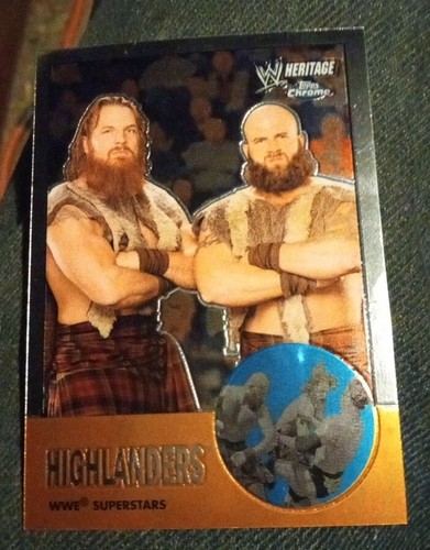 2007 Topps Heritage II Chrome WWE Wrestling Card #5 Highlanders Rory ...