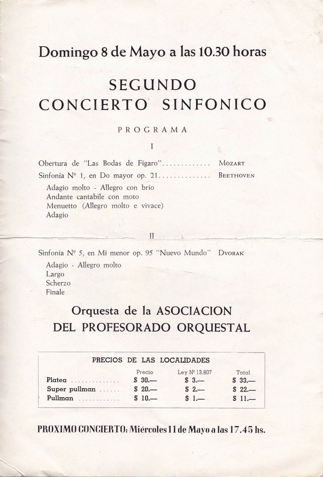 Pierino Gamba Signed Pianist Program 1949 VERY RARE!!!! Italy Conductor ...