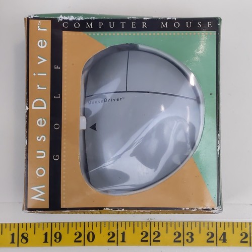Vintage Computer Mouse Golfing Driver Head Shape Golf PS2 Gray Office ...