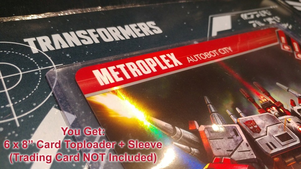 3-PACK Transformers TCG Trypticon Metroplex Omega Titan 6x8 Toploaders ...
