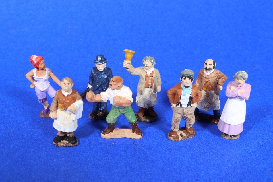 Lot of HO Scale Painted Metal People Figures | eBay