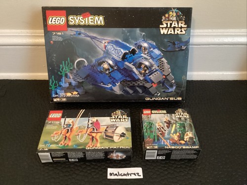 LEGO Star Wars Gungan Sub 7161 Gungan Patrol 7115 Naboo Swamp 7121 NEW ...