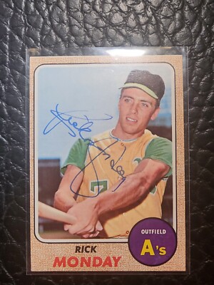 1968 TOPPS Rick Monday #282 Signed🔥🔥 | eBay