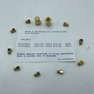 New Frigidaire Oven Conversion Kit Burners and Instructions GRLP5 ...