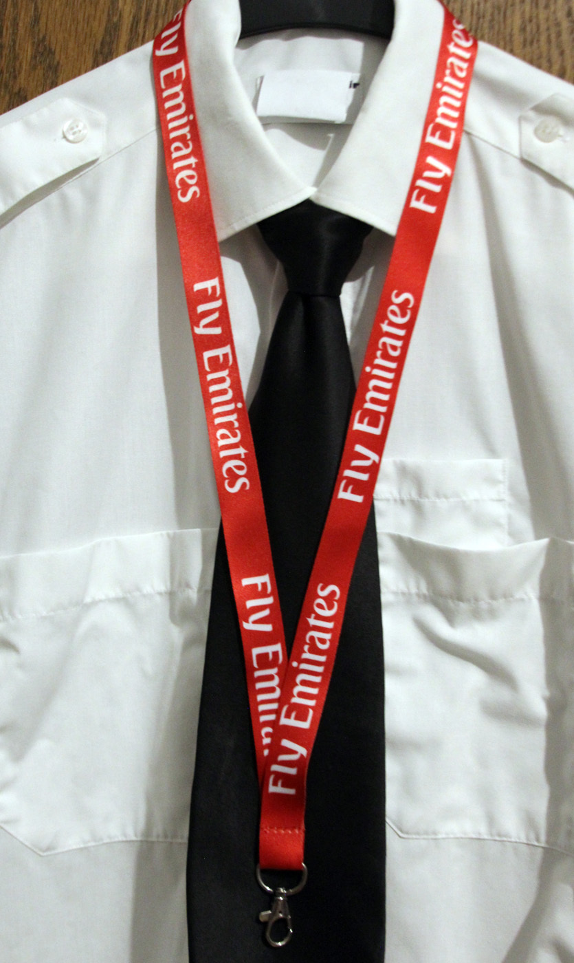 Emirates Airlines Lanyard Fly Emirates keychain neckstrap | eBay