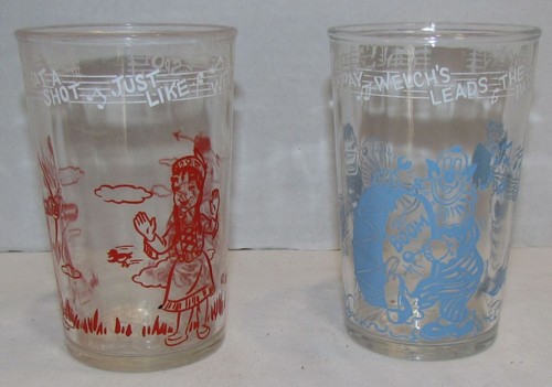 Two 1950's Howdy Doody Welch's Jelly Glasses, Dilly Dally & Princess | eBay