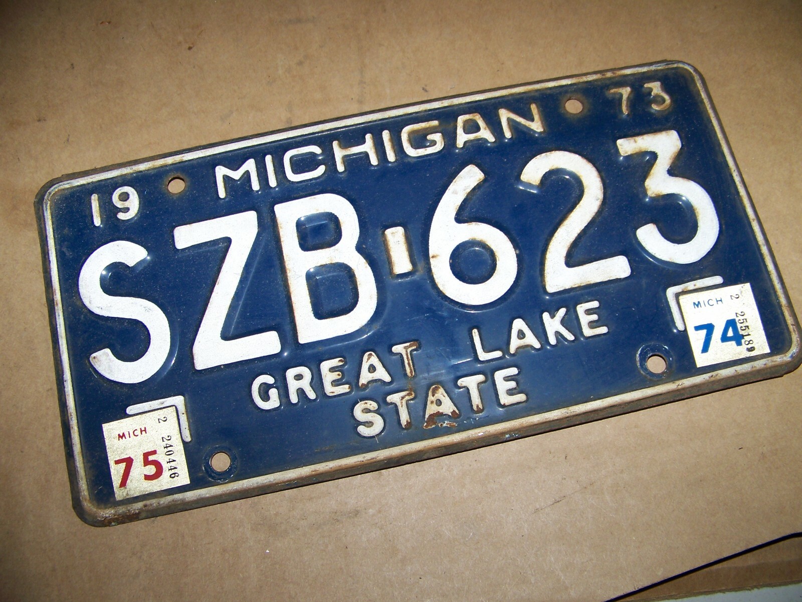 1973 Michigan Great Lake State License Plate Tag # szb623 | eBay