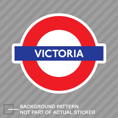Victoria Tube Sign Roundel Sticker Decal Vinyl london underground rapid ...