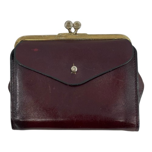 Vintage 60s 70s ETIENNE AIGNER Handmade Leather Wallet Kisslock Coin ...