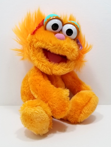 Vintage 1994 Sesame Street Kid Dimension Zoe Plush Toy Stuffed Animal ...
