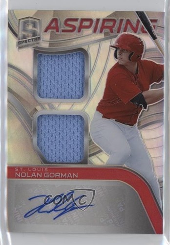 2021 Panini Spectra Aspiring Jersey Auto Nolan Gorman #AJA-NG Auto | eBay