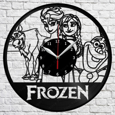 Frozen Vinyl Record Wall Clock Home Fan Art Decor 12'' 30 cm 5378 | eBay