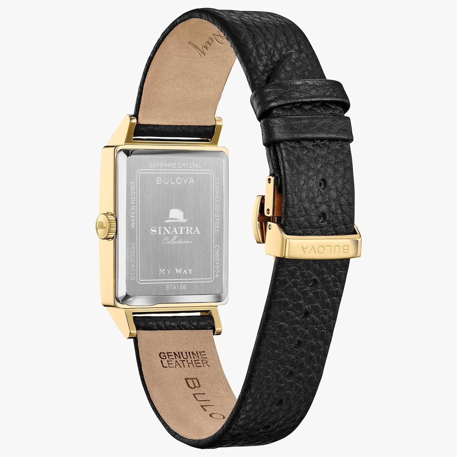 Bulova Men's Frank Sinatra My Way Leather Strap Watch (White Dial) | eBay