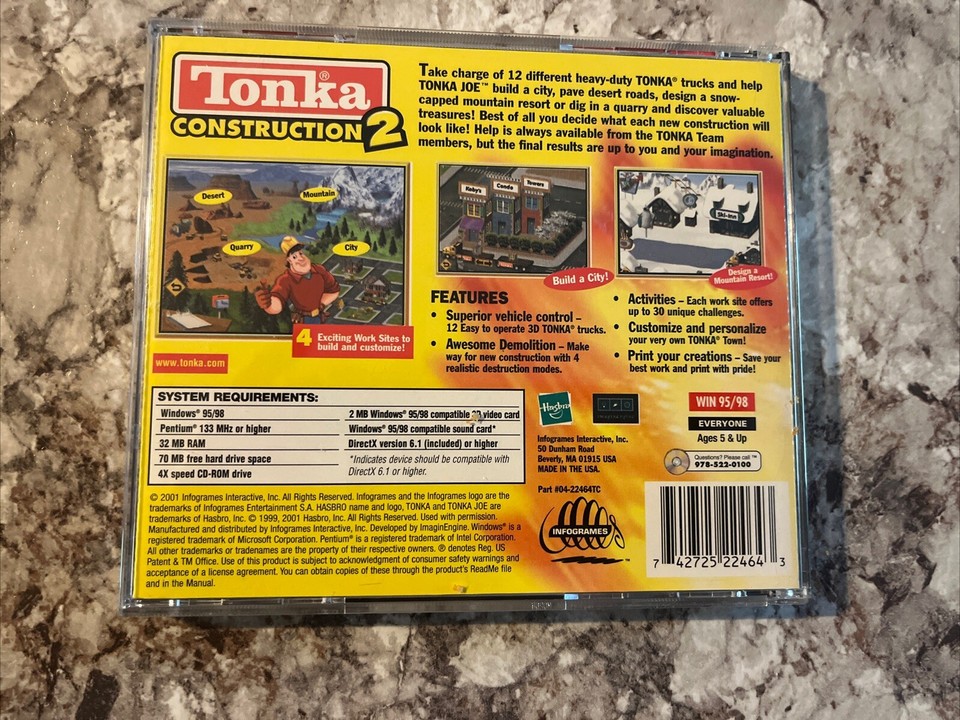Tonka Construction 2 (Jewel Case)-PC CD-ROM-Very Good Condition | eBay