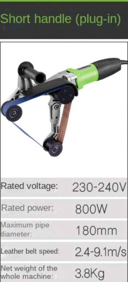 Three-wheel Belt Sander Circular Tube Polishing Machine Pipe Tube ...