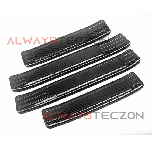 Carbon Stainless Steel Door Sill Protector For Toyota Kluger 2020 2021 ...