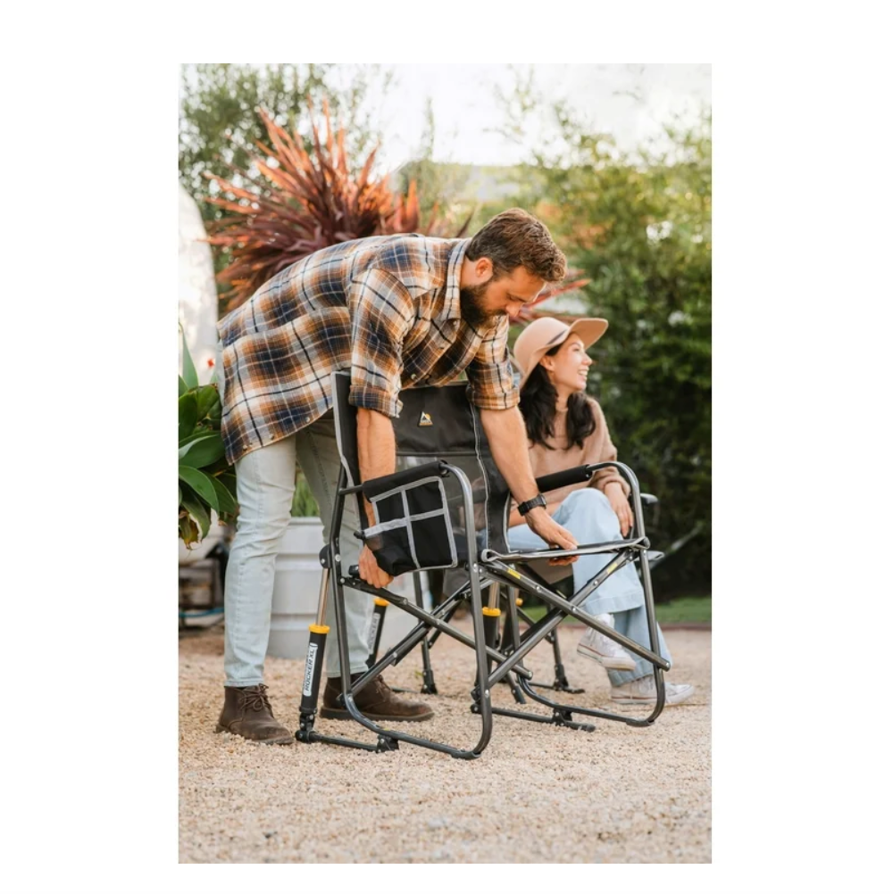 GCI Outdoor Freestyle Rocker XL Oversized Foldable Rocking Camp Chair ...