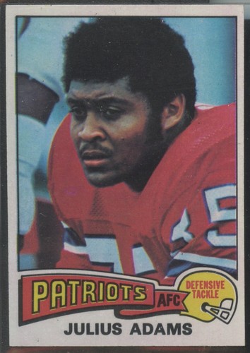 1975 Topps #73 Julius Adams New England Patriots | eBay