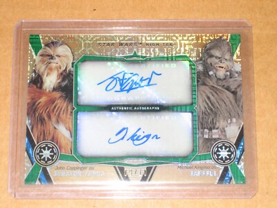 2017 STAR WARS HIGH TEK JOHN COPPINGER KINGMA SIGNED AUTO GREEN /10 ...
