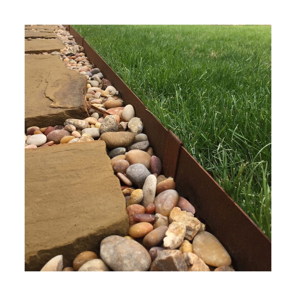 Edge Right - Hammer-in Landscape Edging - 48 inch Strips - 14-Gauge Cor ...