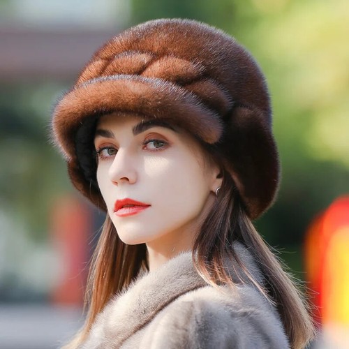 Real Fur Hat Women Winter Fashion Warm Fur Caps Hat Natural Fur Hats | eBay