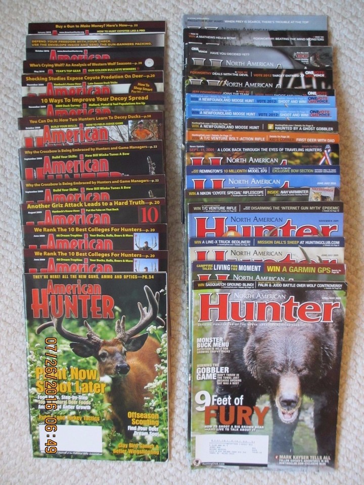 North American Hunter + American Hunter (25 total magazines) | eBay