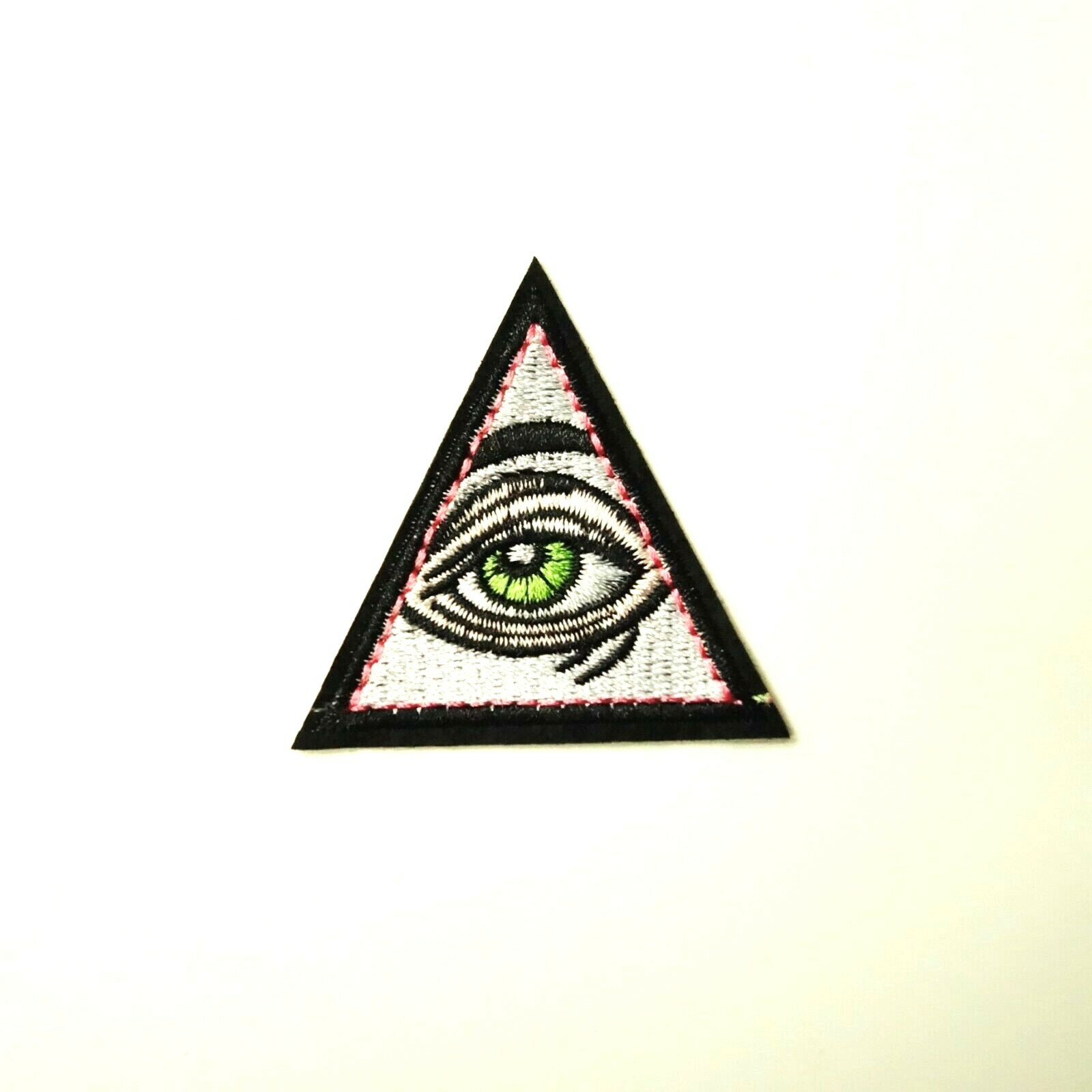 Illuminati Triangle Eye Patch Iron-On/Sew-On Embroidered Applique, Punk ...