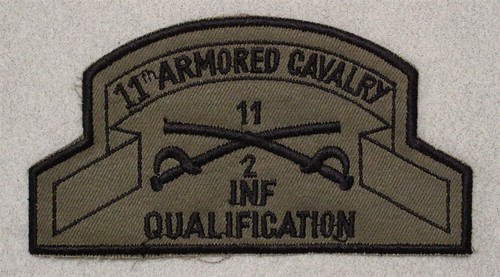 Army TCQC Patch 655: 2/11th Armored Cavalry "INF QUALIFICATION" | eBay