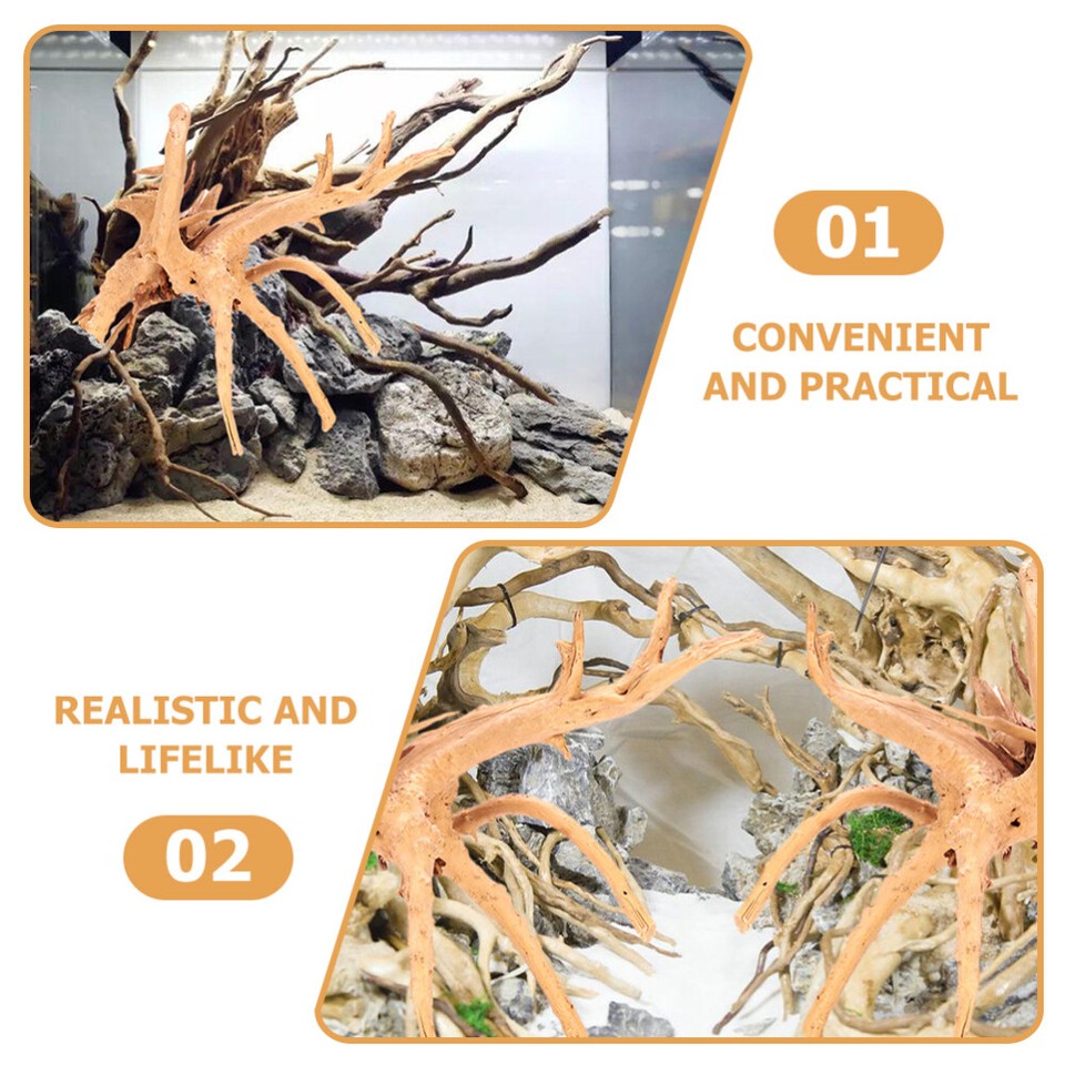 2 Pcs Spider Wood for Aquarium Fish Tank Landscaping Decoration Natural ...