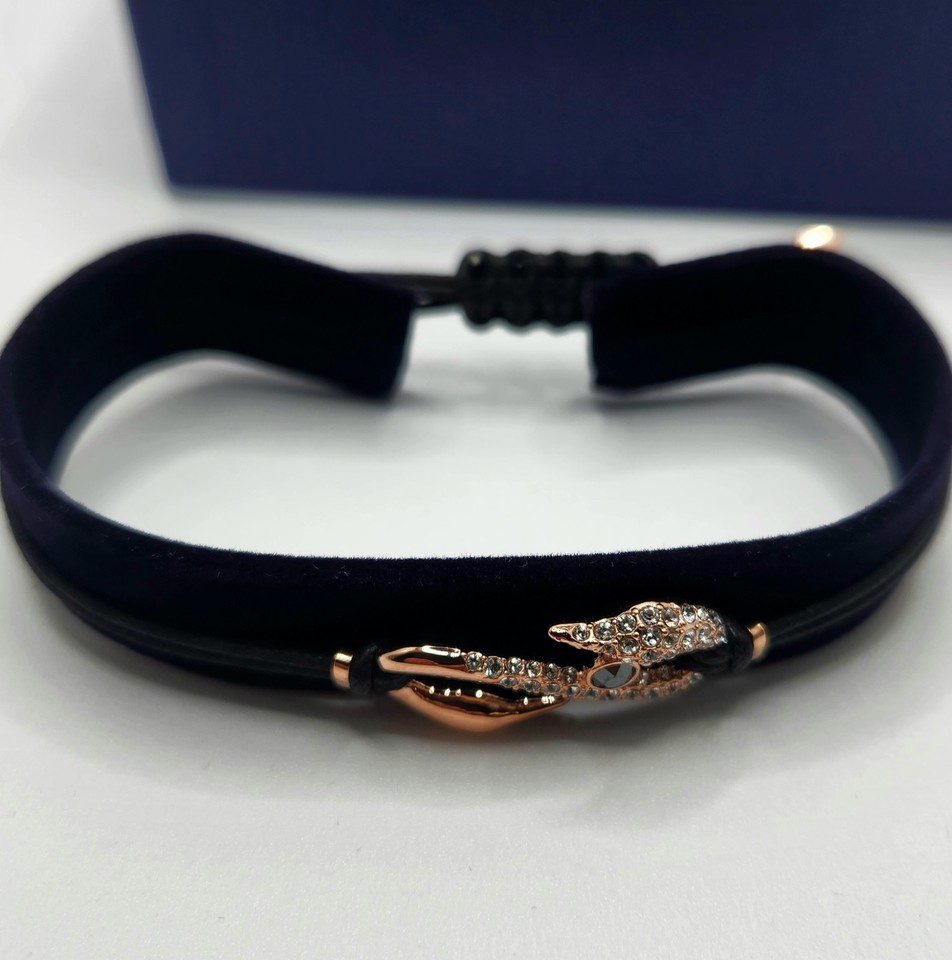 Swarovski Power Collection Hook Bracelet Rose Gold Crystals Swan ...