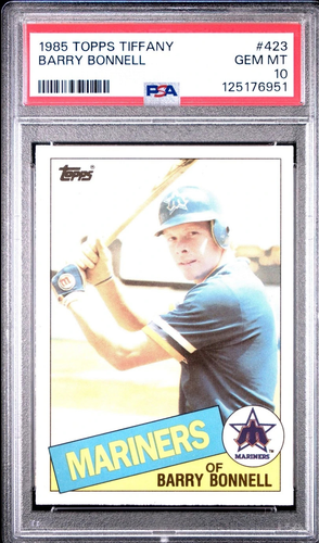 1985 TOPPS TIFFANY BARRY BONNELL SEATTLE MARINERS #423 PSA 10 | eBay