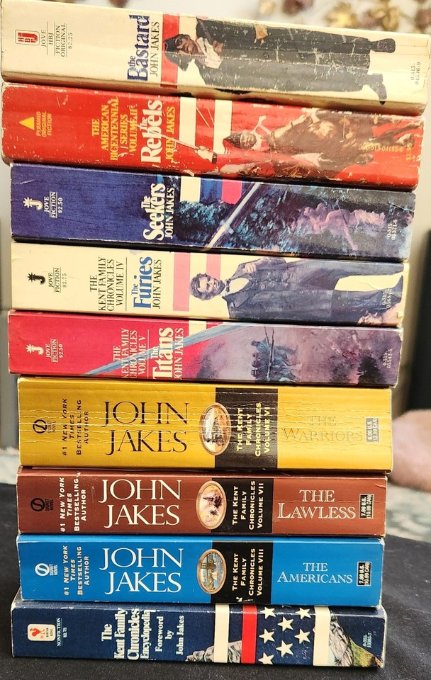 John Jakes~Lot 9 PB~Complete Kent Family Chronicles Series 1-8 ...