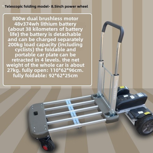 Electric Trolley Trolley Folding Pulling Trolley Courier Equipment Tool ...