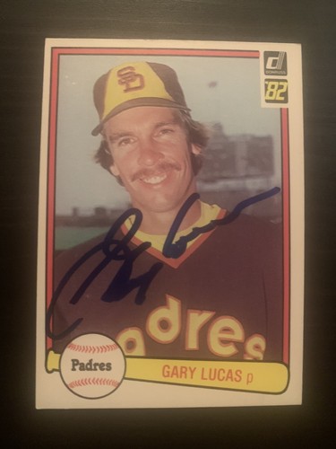 1982 Donruss #296 Gary Lucas San Diego Padres Signed Card Autographed ...