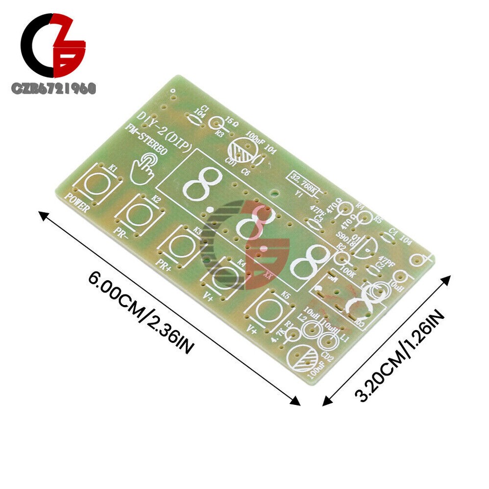 DIY Electronic Kits Wireless Stereo AM/FM Radio Receiver Module Board ...