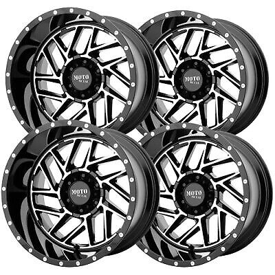 (4) Moto Metal MO985 Breakout 20x9 6x135 +0 Black/Machined Wheels Rims ...