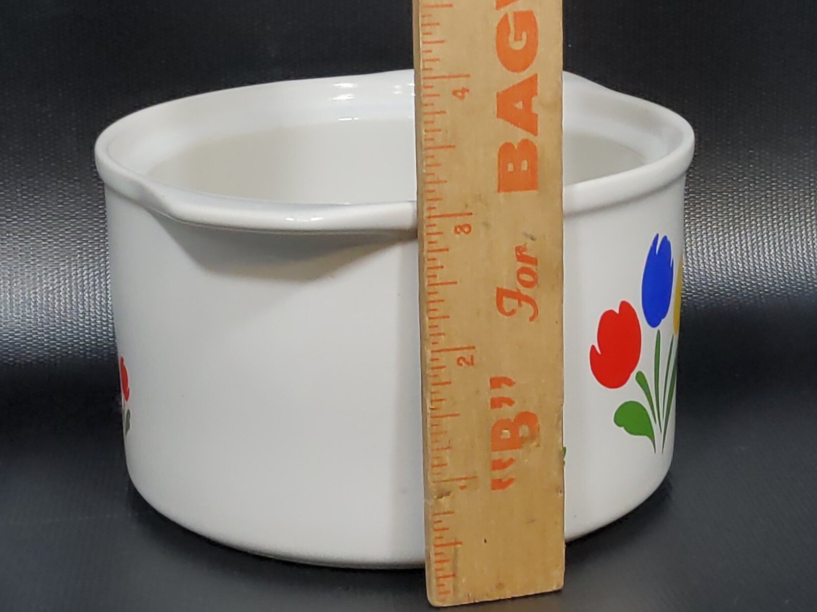 Stoneware Small Baking or Butter Dish JPM 1985 Tulip Tyme Oven to Table ...