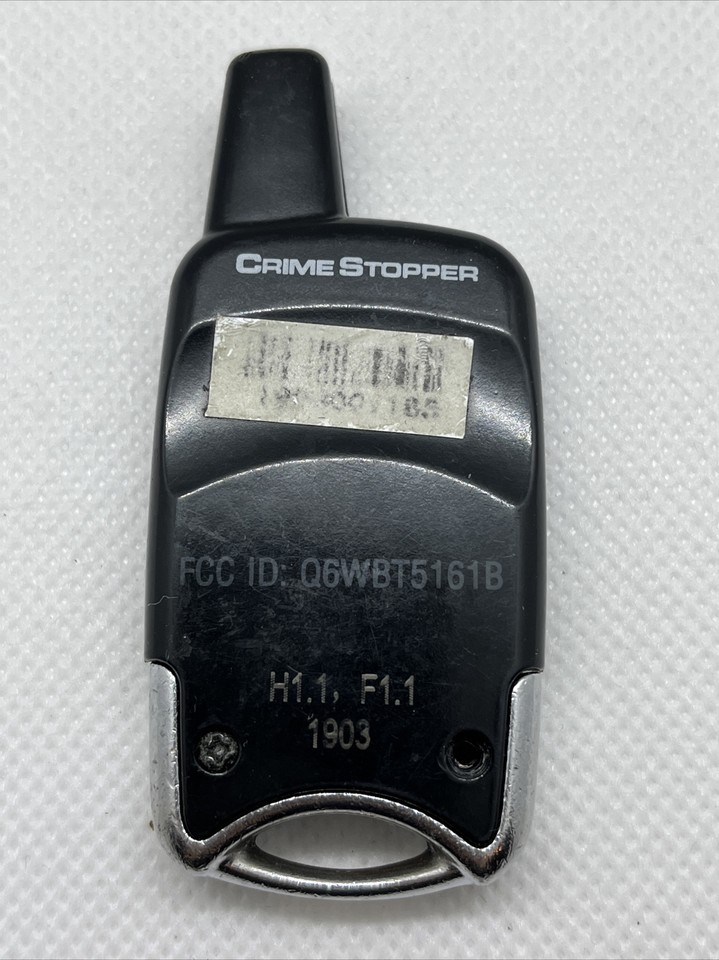 Crime Stopper Q6BT5161B Remote Alarm Keyless Entry Key Fob TESTED 5222 ...