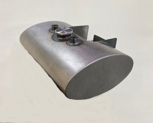 Oval Center Fill Custom Oil Tank W/Lithium Battery Tray For Harley ...