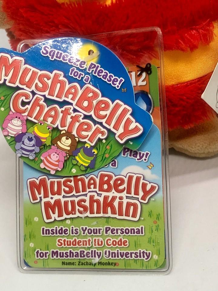12" MUSHABELLY MONKEY MONSTER W/SOUND - Chatter - Plush - Read Desc | eBay