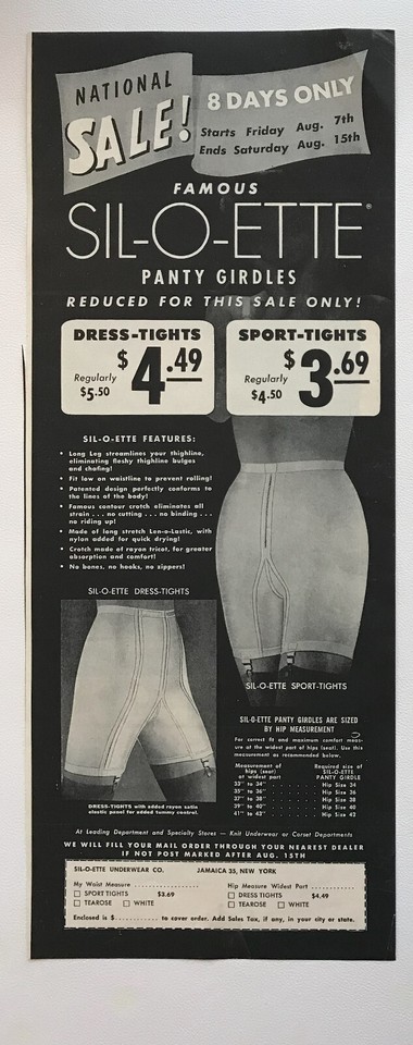 1953 Pablum Baby Cereal Barley Rice, Sil-O-Ette Panty Girdles Vintage ...