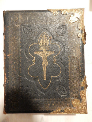 1860s HOLY BIBLE - LATIN VULGATE, DUBLIN,COLOUR/ILLs - DOUAY RHEIMS ...