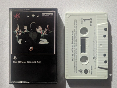 M The Official Secrets Act 1980 First Press Cassette Tape Robin Scott ...