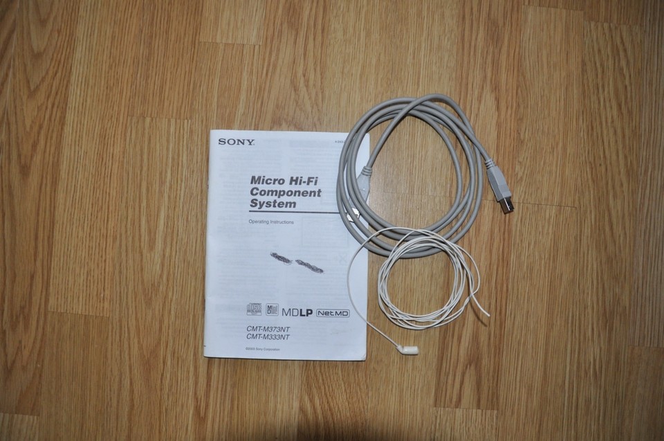 Sony CMT-M373NT NetMD MiniDisc, CD, Cassette, Micro Hi-Fi System with ...