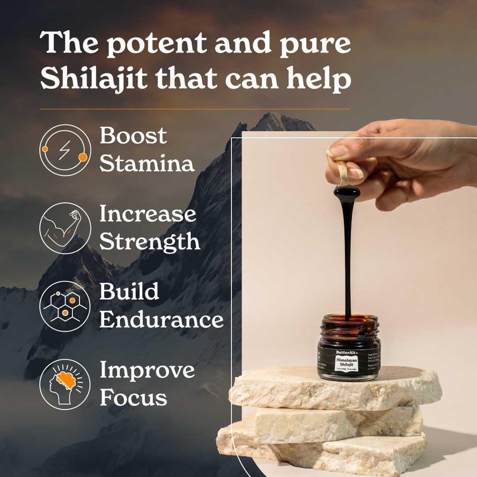 Better Alt Pure Himalayan Shilajit Resin Pack of 1 High 1 Count (Pack 1 ...