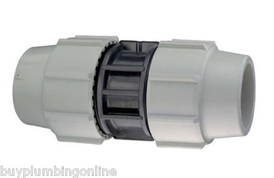 Plasson 25 x 25mm Straight Coupling (7010) - for Alkathene pipe | eBay UK
