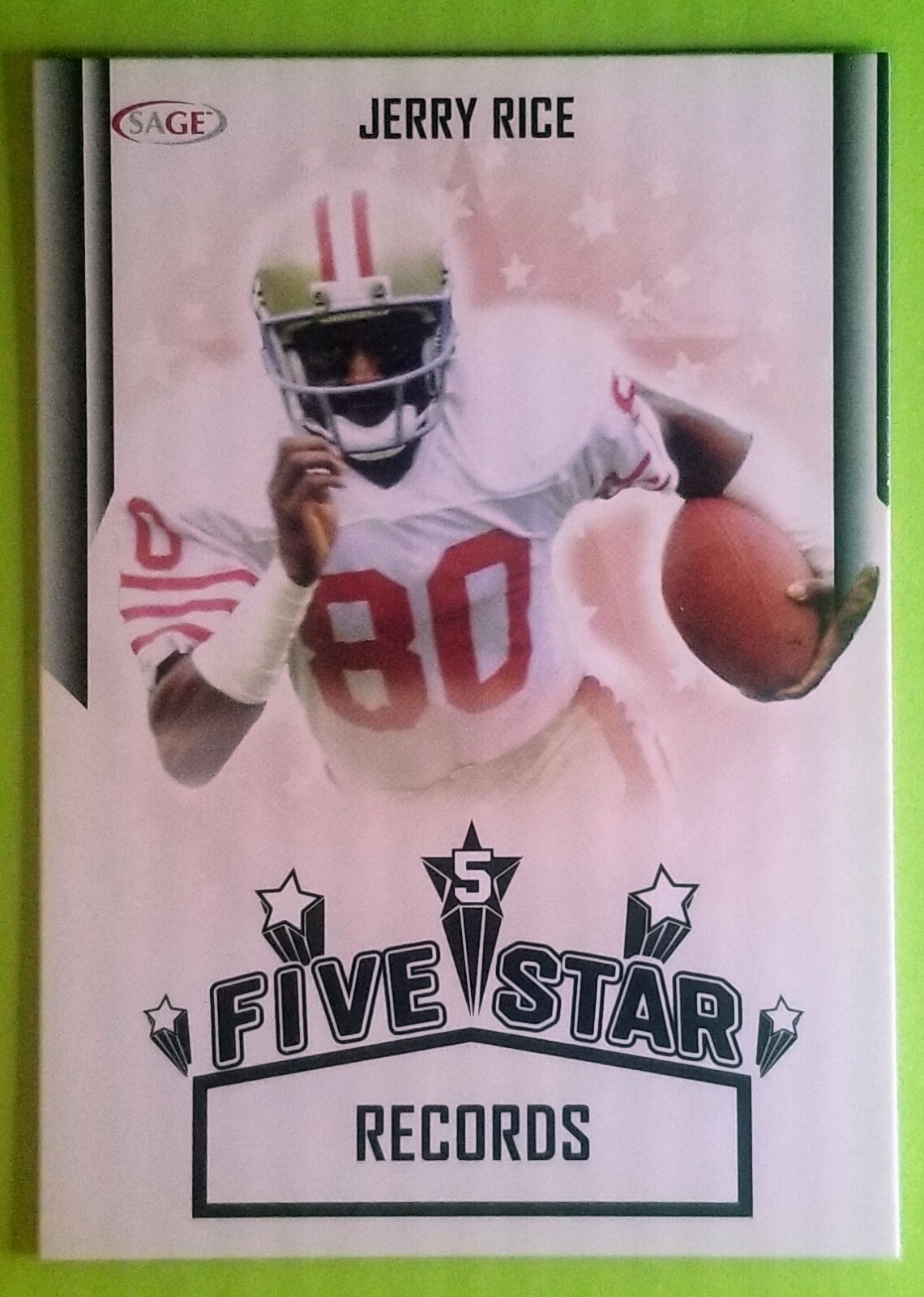 2023 Sage Jerry Rice Five Star Records insert #FS-4 | eBay
