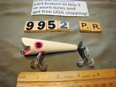 U9952 PR CLYDE KEY WOODEN GLUTTON DIBBLER FISHING LURE | eBay