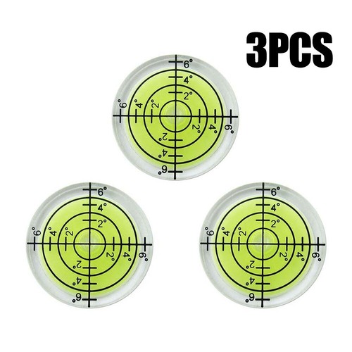3x 32mm Bubble Level High Precision Level Round Bubble Mini Circular ...